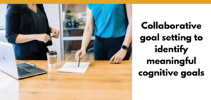 Collaborative goal-setting to identify meaningful cognitive goals ...