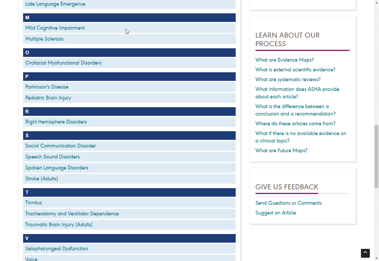 How ASHA's Evidence Maps save you time - EatSpeakThink.com