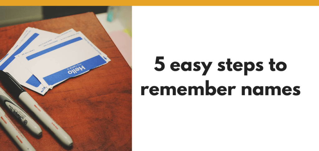 5 easy steps to remember names - EatSpeakThink.com